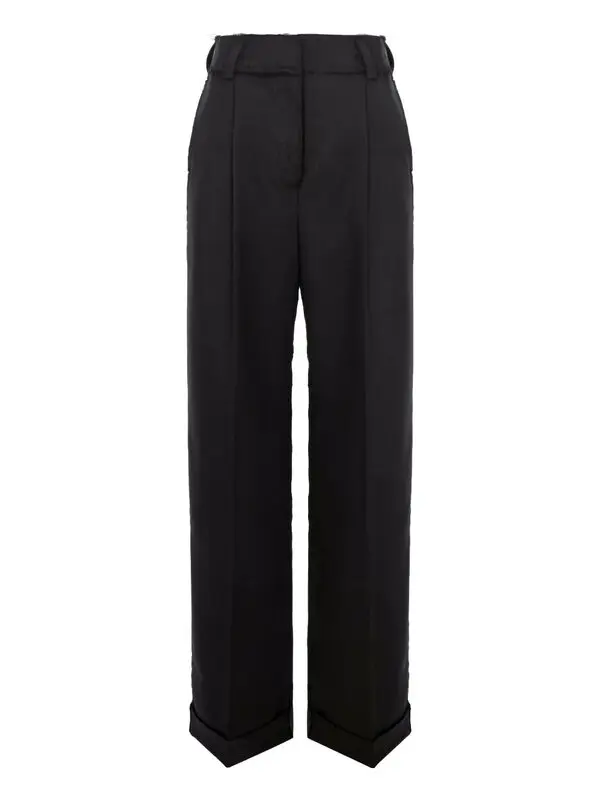 CUANNA Hilda Frayed Trousers - Black