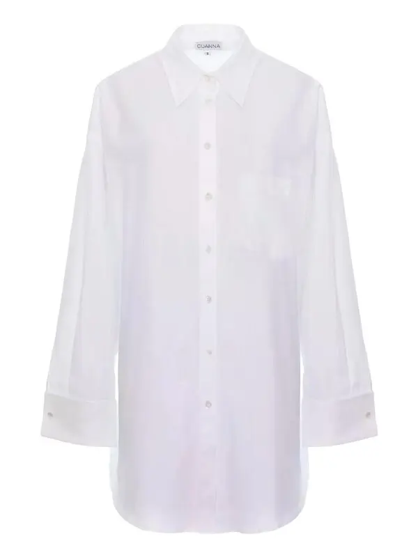 CUANNA Margie Chest-pocket Shirt - White