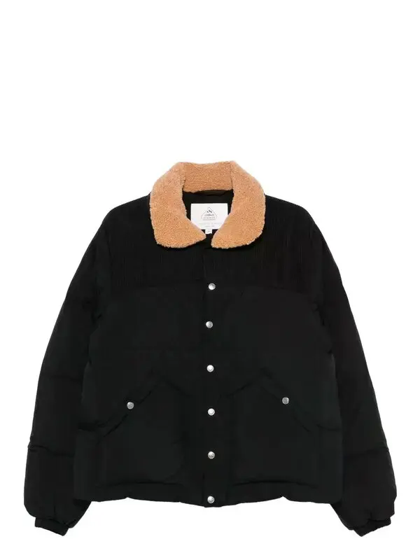 Pyrenex Padded Jacket With Shearling Collar - Black