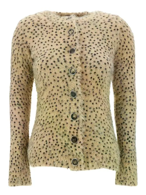 Rabanne Dotted Cardigan - Neutrals
