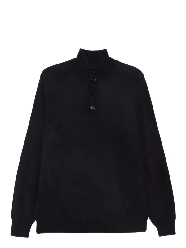 Brioni Mock-neck Sweater - Blue