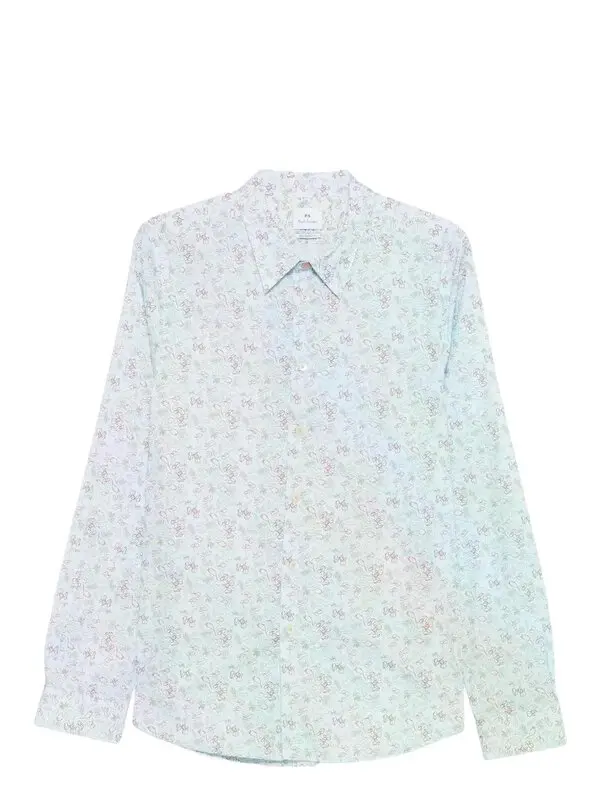 Paul Smith Floral-print Shirt - Blue