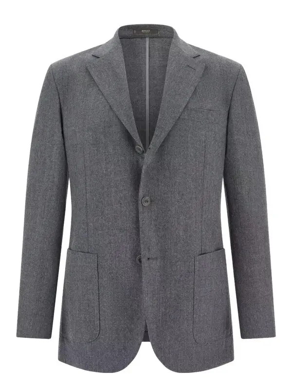 Boggi Milano Single-breasted Blazer - Grey