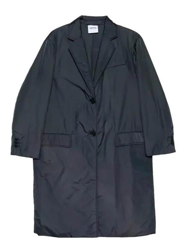 Aspesi Button-fastening Coat - Blue