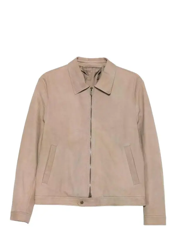 SALVATORE SANTORO Leather Jacket - Neutrals