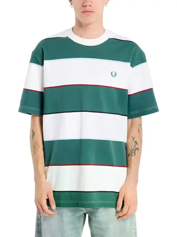 Fred Perry Striped T-shirt - White