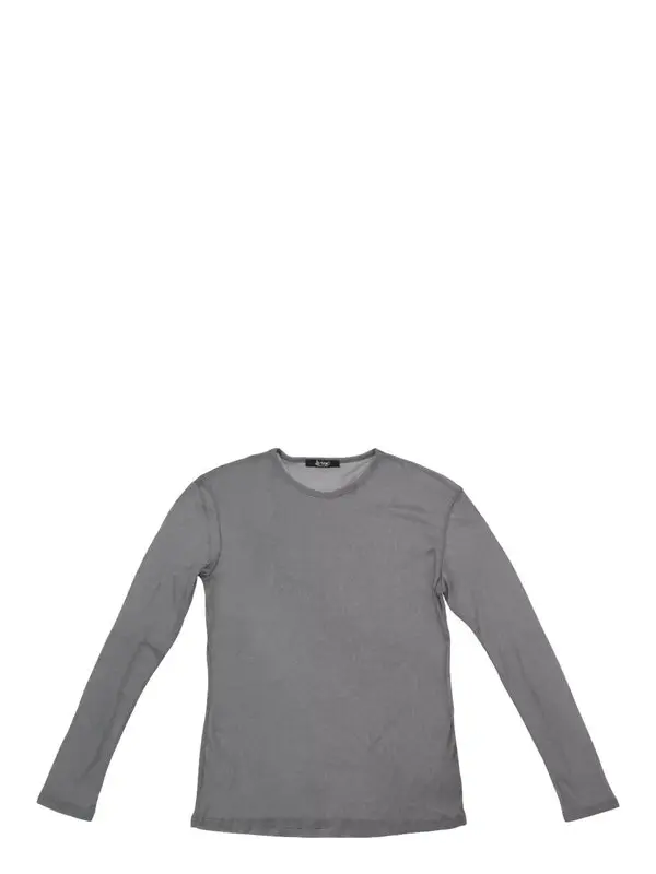 LA ROSE Long-sleeve Crew-neck T-shirt - Grey