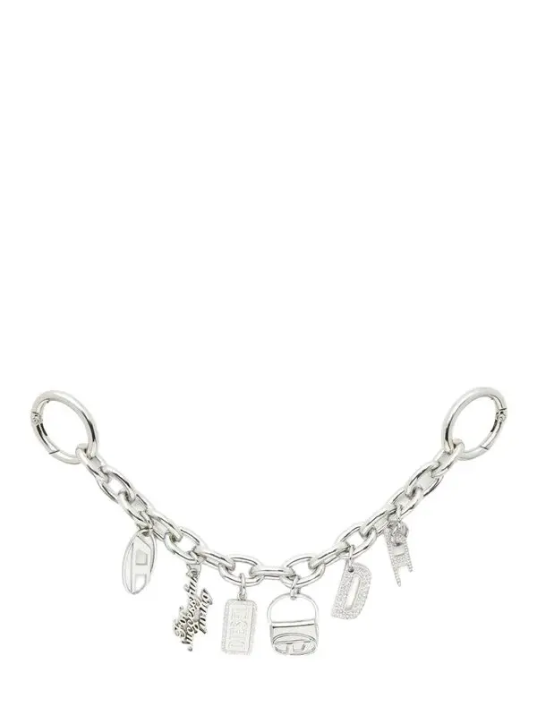 DIESEL® Charms Chain Keyring - Silver