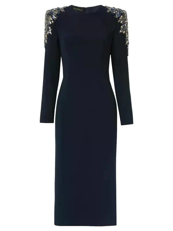 Jenny Packham Isla Embellished Dress - Blue