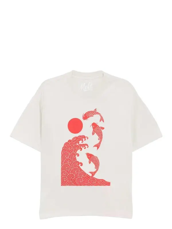 MELT Graphic-printe T-shirt - Neutrals