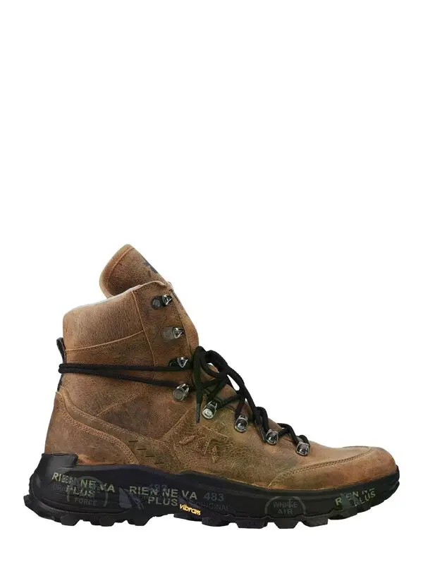 Premiata Lace-up High-top Boots - Brown