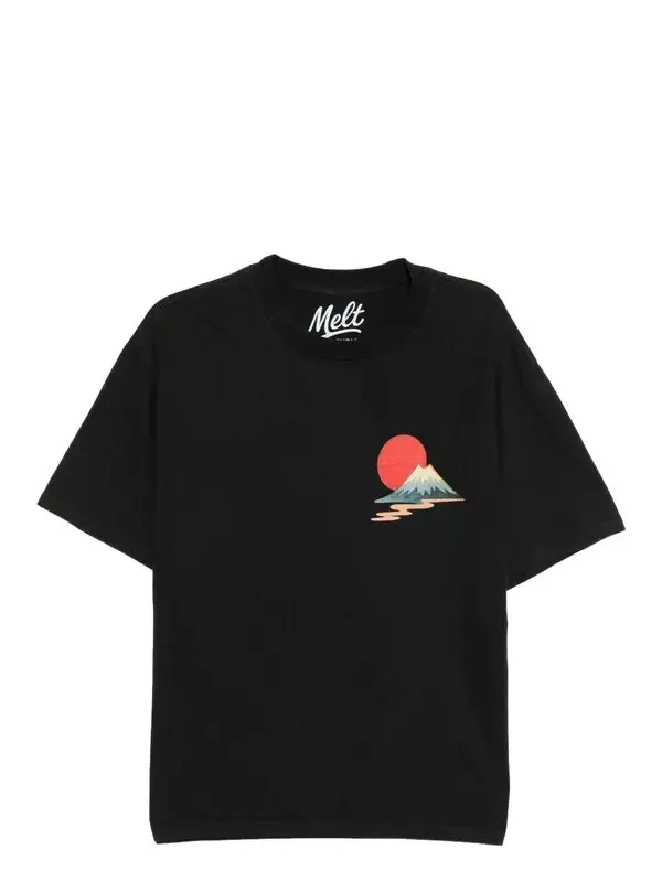 MELT Graphic-print T-shirt - Black