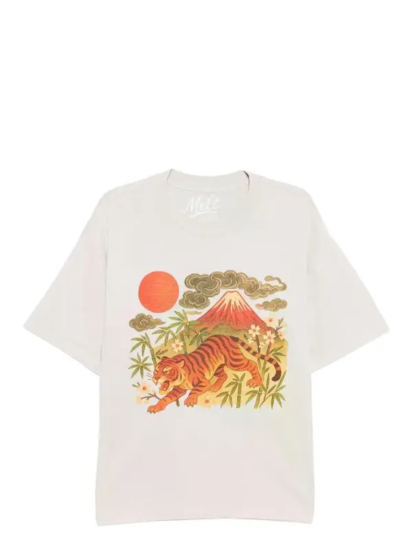 MELT Graphic-print T-shirt - Neutrals