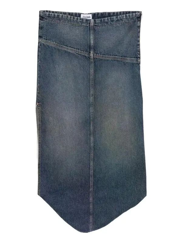 JEAN PAUL GAULTIER Zipped Denim Skirt - Blue