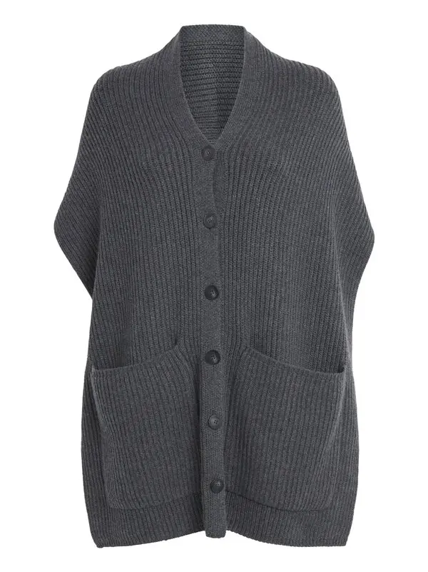 JOSEPH Merino-cashmere-silk Cardigan - Grey