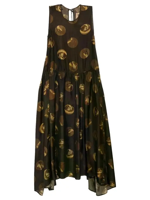 UMA WANG Moulay Maxi Dress - Brown