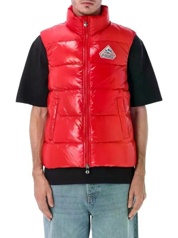 Pyrenex Logo-patch Sleeveless Gilet - Red