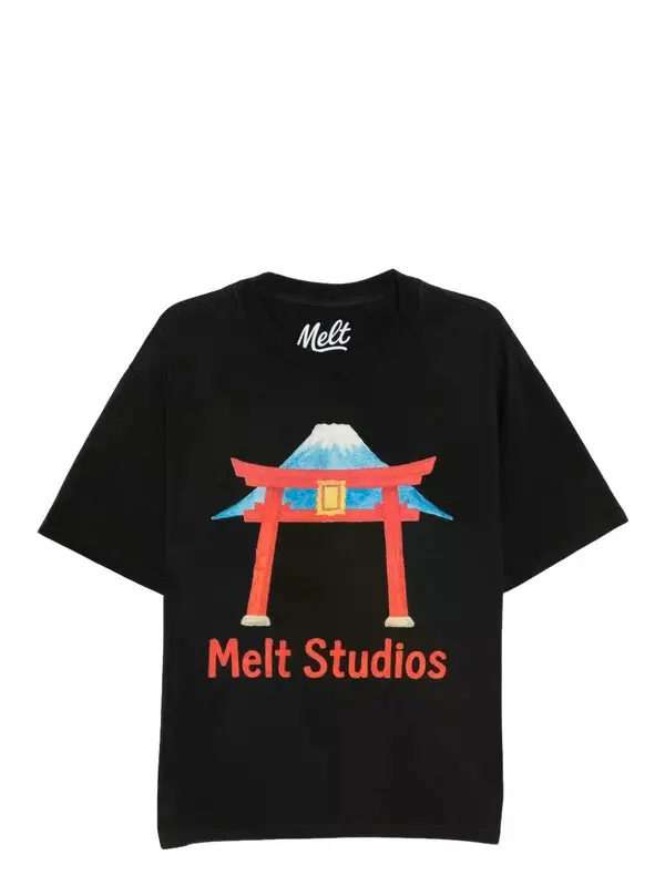 MELT Graphic-print T-shirt - Black