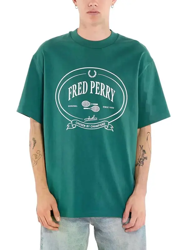 Fred Perry Chosen Champions Graphic-print T-shirt - Green
