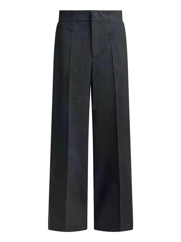SA SU PHI Elasticated Wool Trousers - Grey