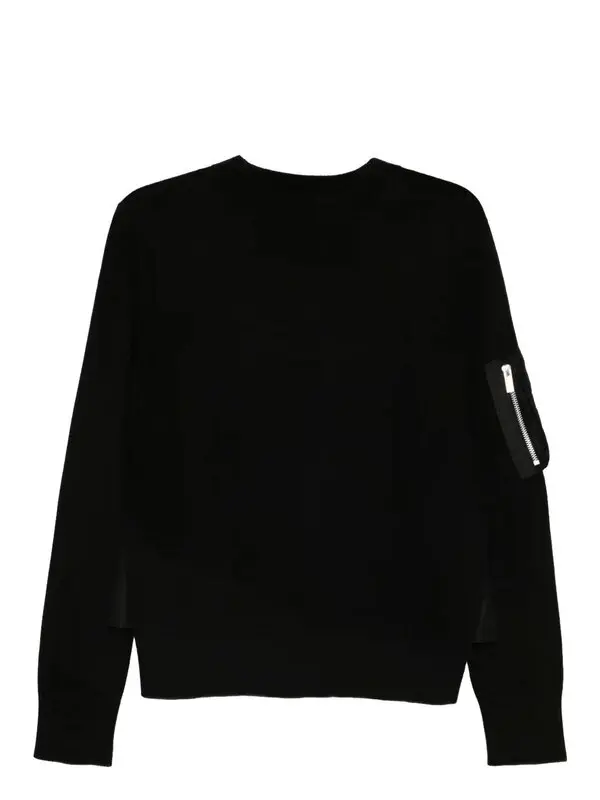Sacai Nylon Patch Jumper - Black