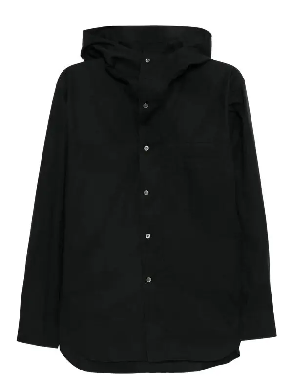 Comme Des Garçons Hooded Shirt - Black