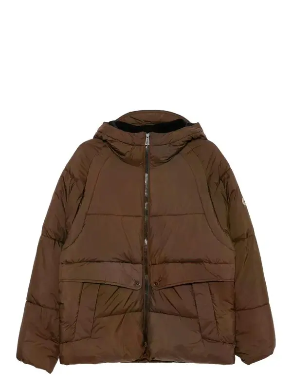 Paul Smith Logo-patch Padded Jacket - Brown