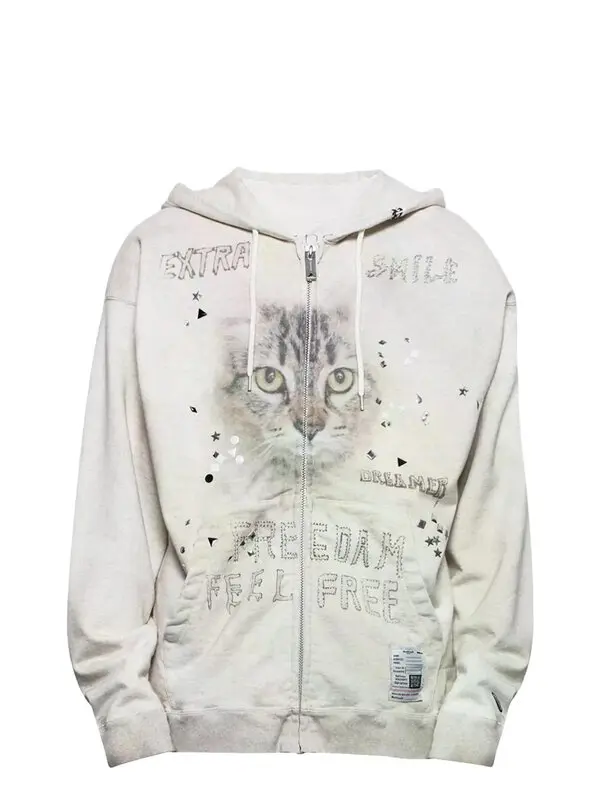 Mihara Yasuhiro Embellished Hoodie - White