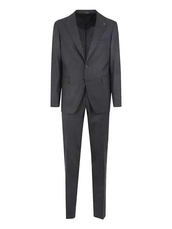 Tagliatore Two-piece Notched Lapels Suit - Grey