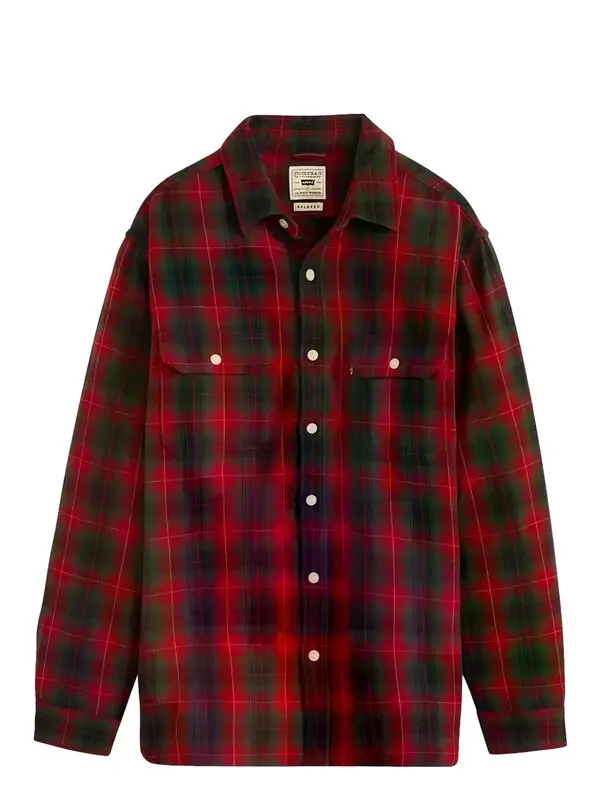 LEVI'S Plaid-pattern Long-sleeve Shirt - Red
