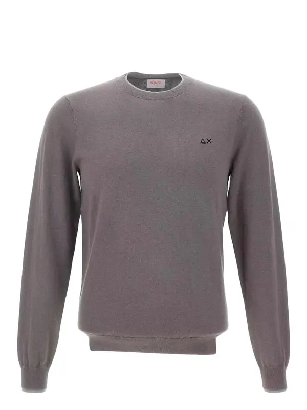 SUN 68 Crew-neck Long-sleeve Sweater - Grey