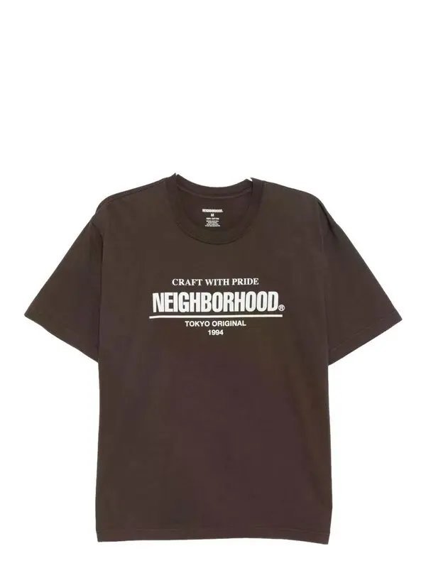 NEIGHBORHOOD Printed T-shirt - Brown