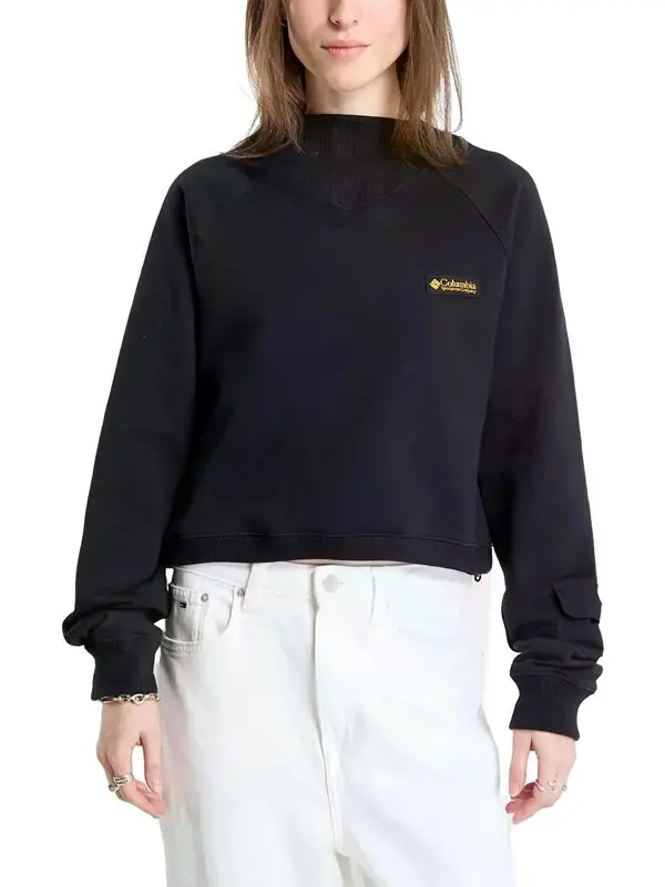 Columbia High Cascades Crop Sweatshirt - Black