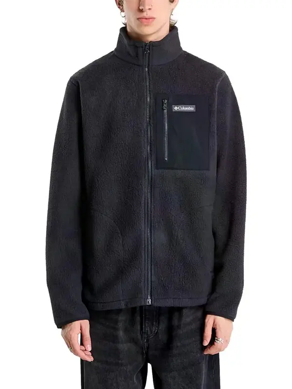 Columbia Pebbled Full-zip Fleece Sweater - Black