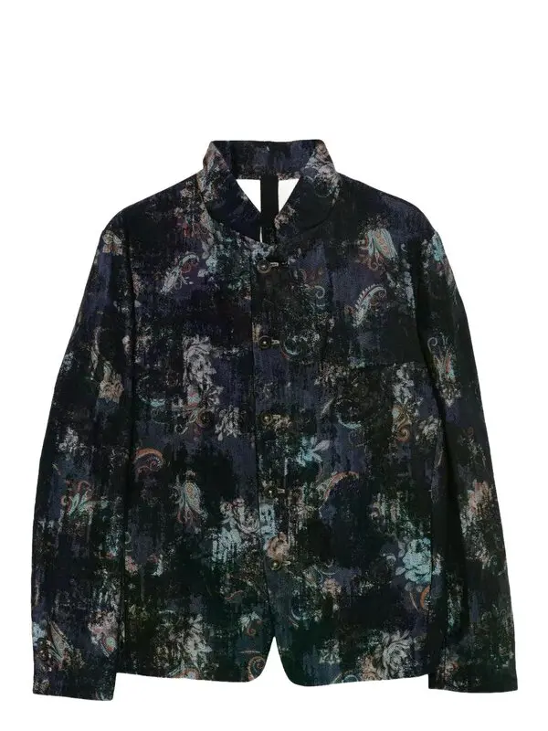 FORME D'EXPRESSION Graphic-print Jacket - Blue