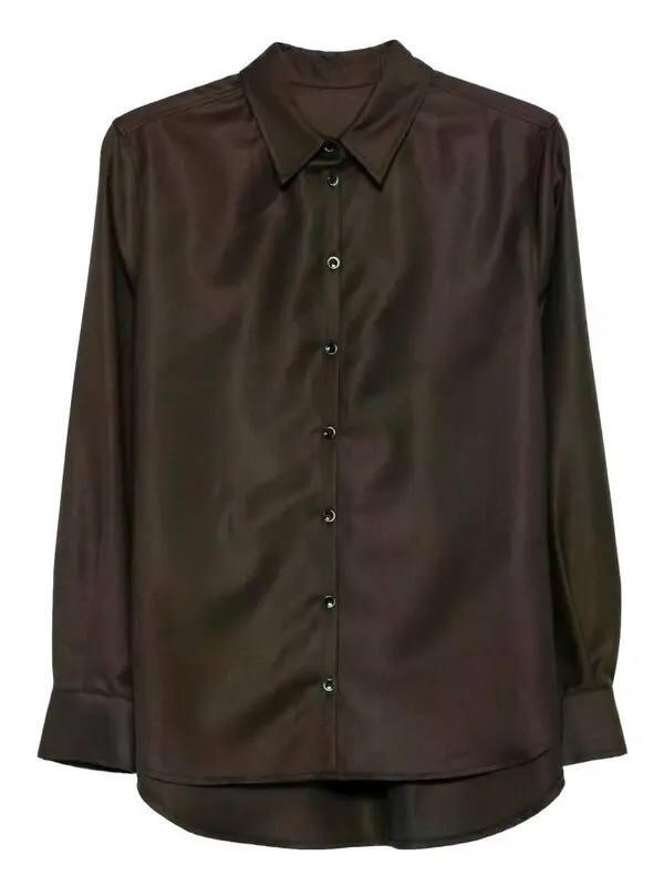 NINE:INTHE:MORNING Button-fastening Shirt - Brown