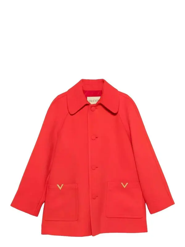 Valentino Garavani Wool Single-breasted Coat - Red