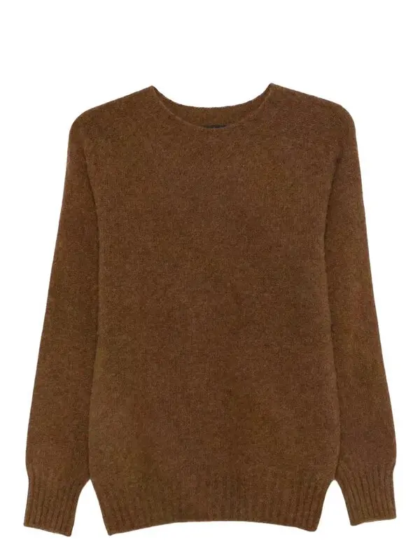 Howlin' Round-neck Wool Sweater - Brown