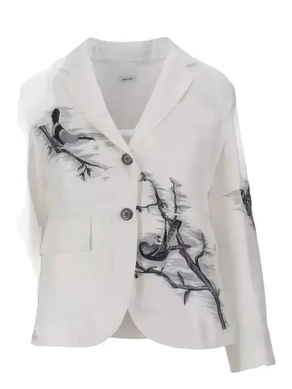 Thom Browne Bird Toile Jacket - White
