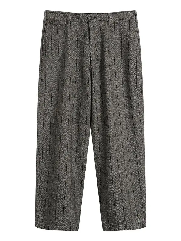 Engineered Garments Herringbone Wool Officer Pant - Dark Grey