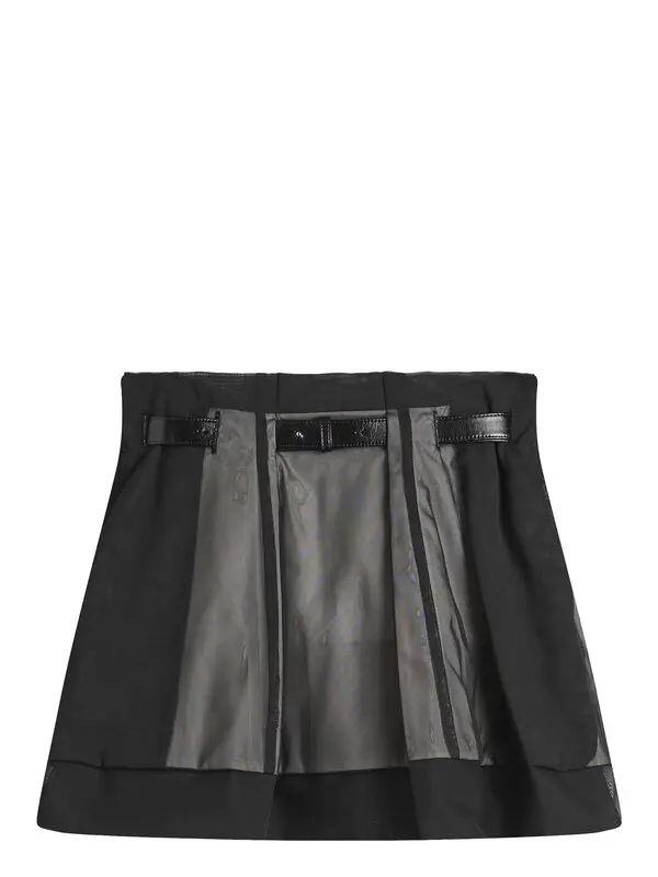 Toga Mesh Mini Skirt - Black
