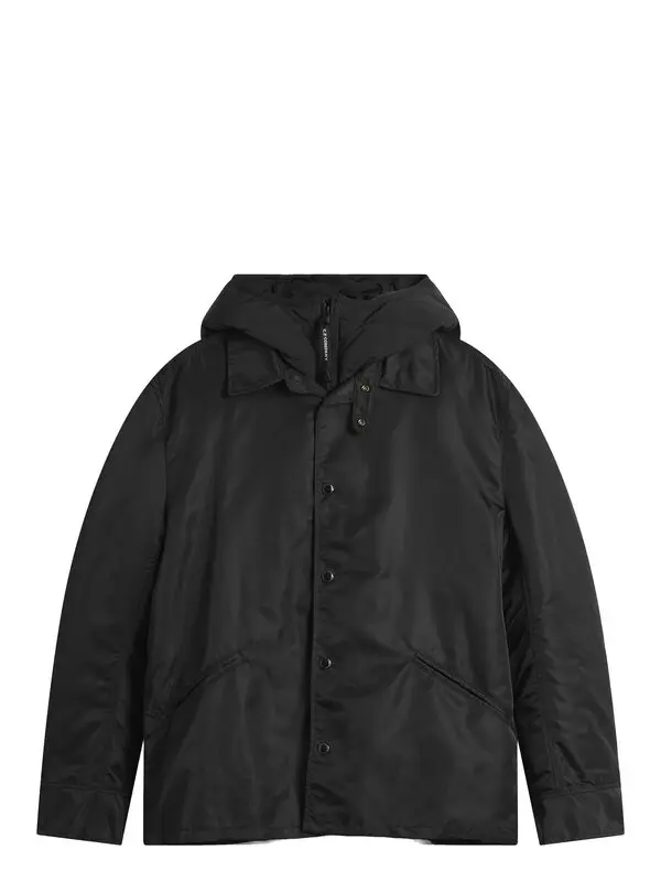 Junya Watanabe X C.p. Company Nylon Twill Goggle Jacket - Black