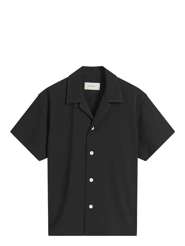 SECOND / LAYER Short Sleeve Avenue Shirt - Black