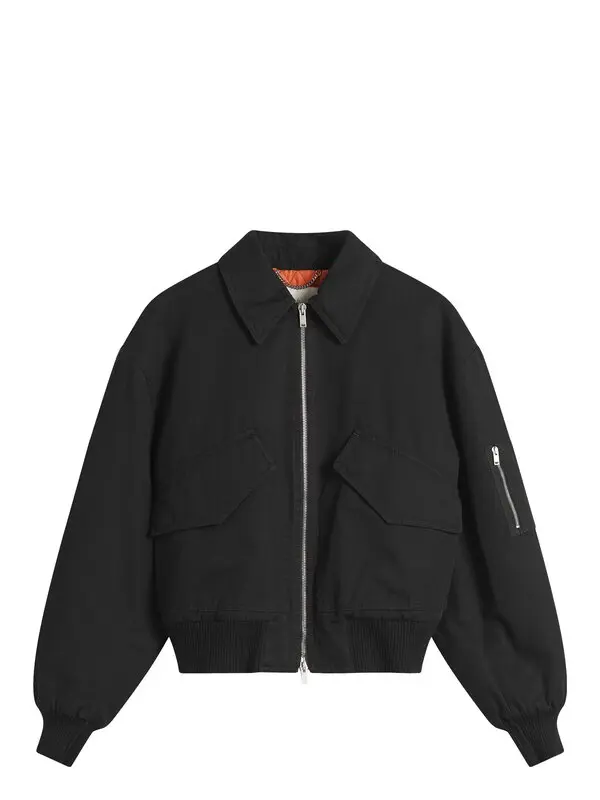 SECOND / LAYER Revival Flight Jacket - Black