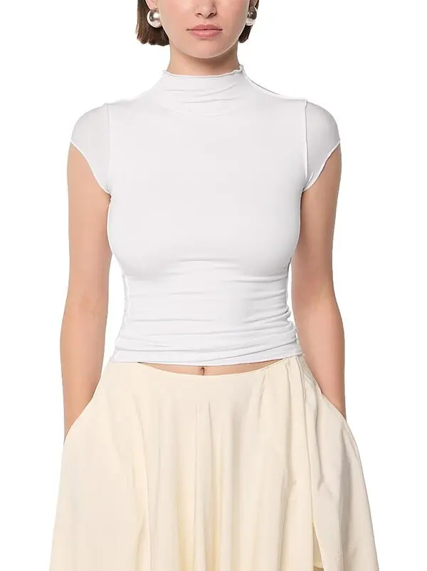 THE LINE BY K Reese Short Sleeved Top - White