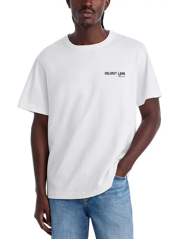 Helmut Lang Crewneck Graphic Tee - White