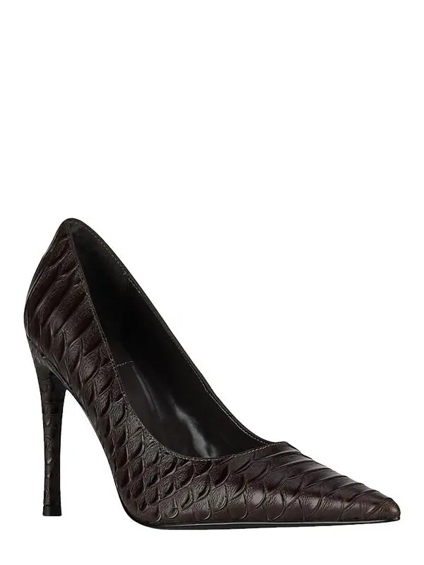 Jeffrey Campbell Good Luck Pumps - Gray Snake