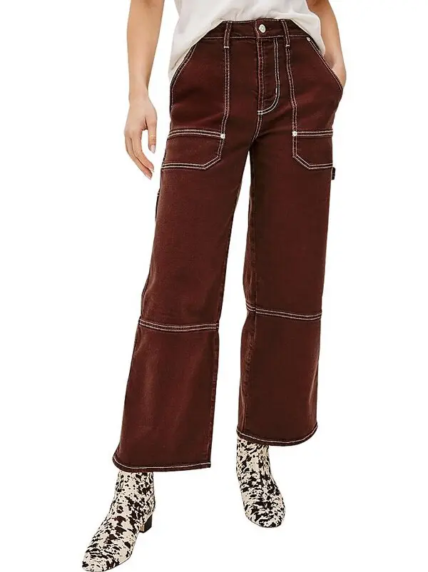 Rails Silverado High-rise Wide-leg Carpenter Jeans - Chocolate