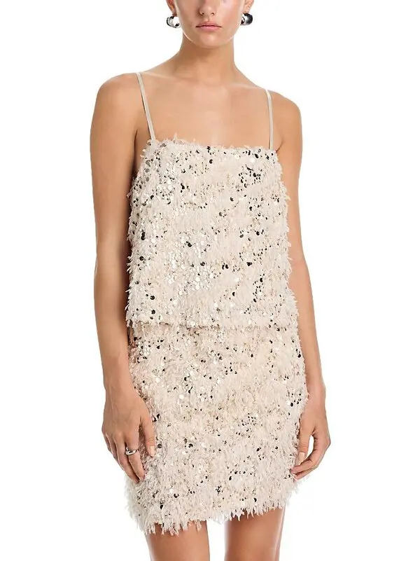 Steve Madden Blakelyn Sequin Top - Ivory