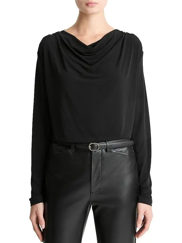 Vince Draped Top - Black